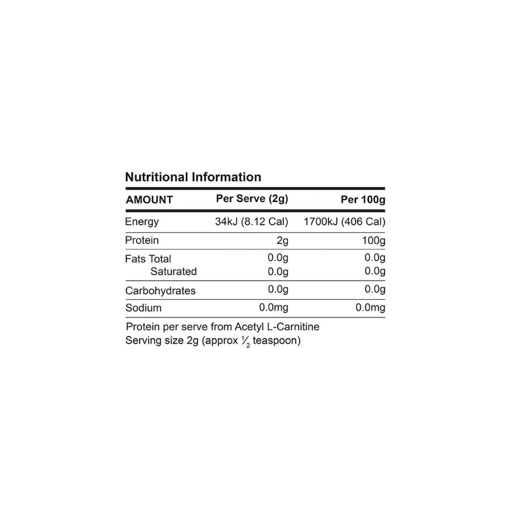 Acetyl L-Carnitine by ATP Science — Unchained Supplements